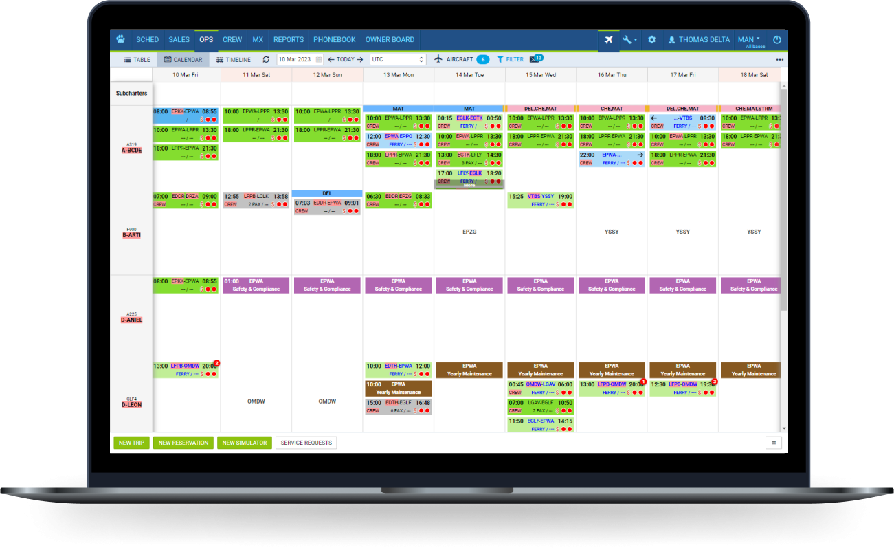 Flight Scheduling Software - Flight Operations Software